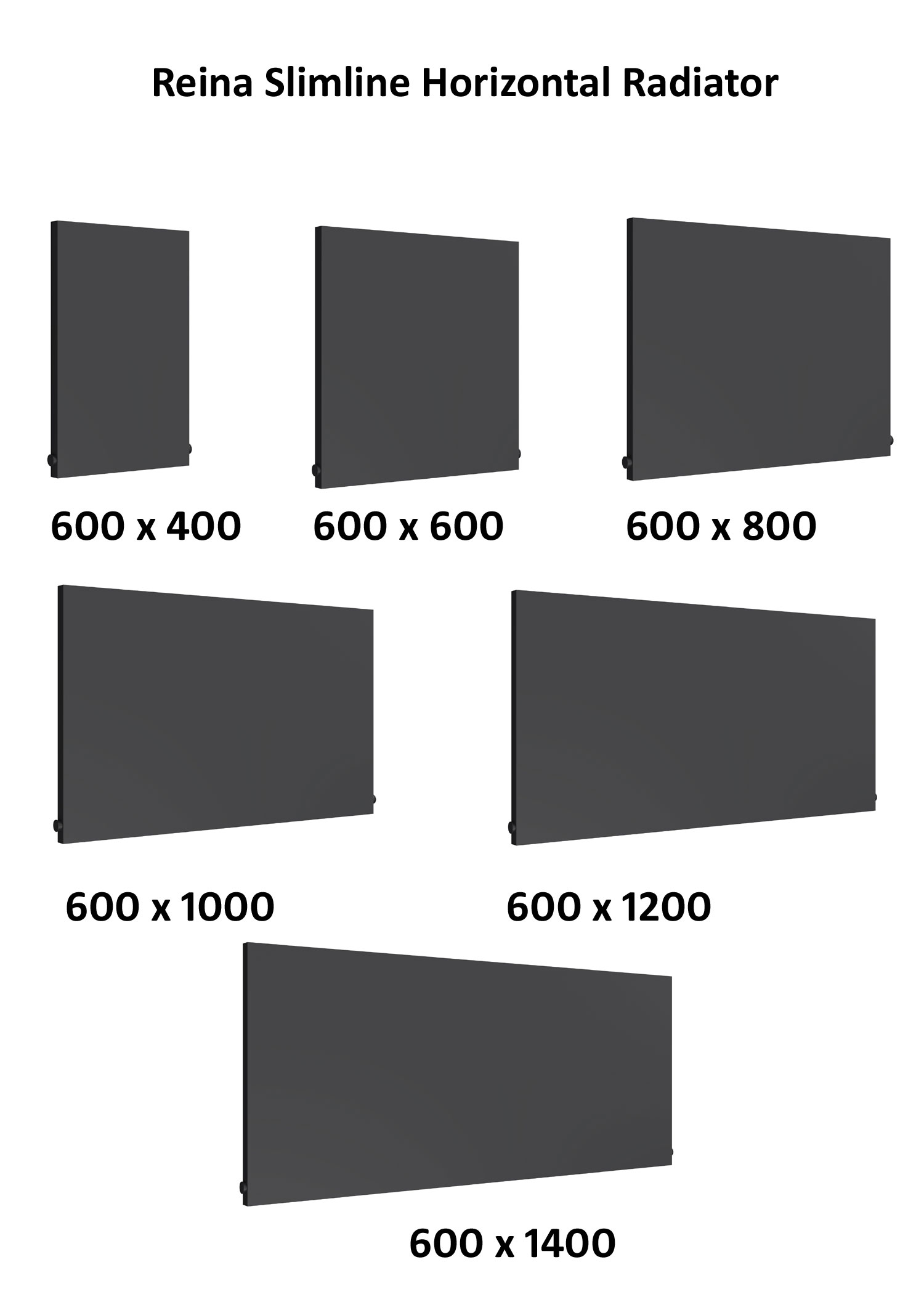 Reina Slimline Horizontal Designer Radiator
