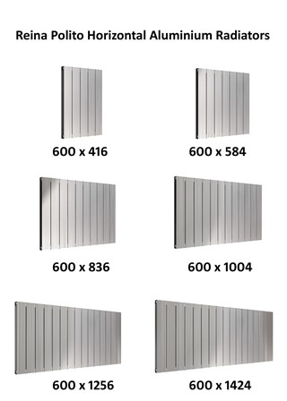 Reina Horizontal Aluminium Radiators