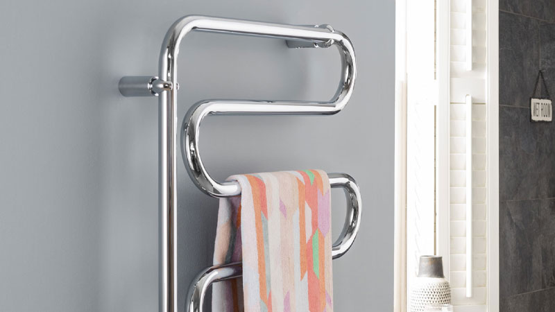 Chrome Electric Towel Rails - Warm Rooms