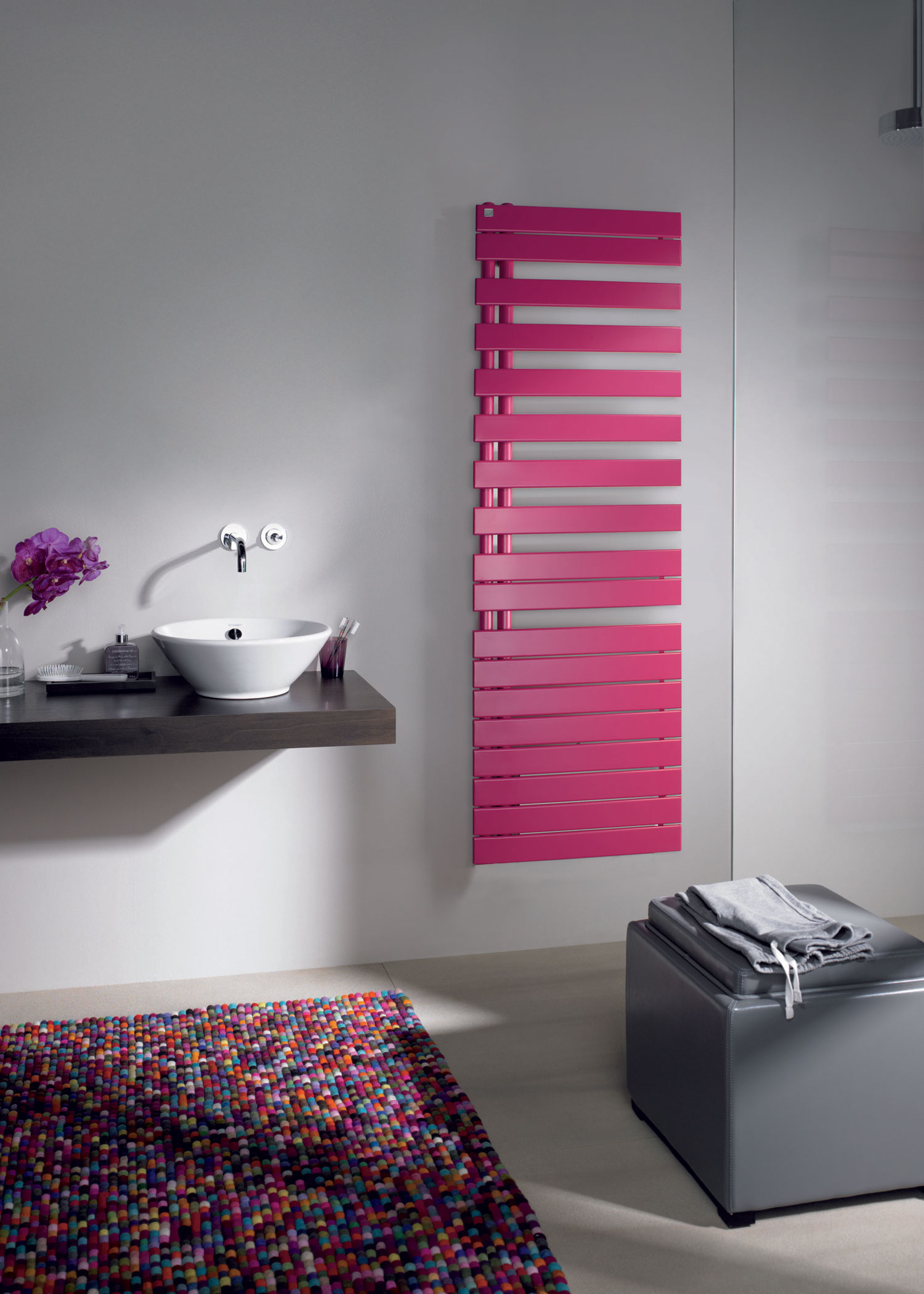 Zehnder Roda Spa Asym Designer Heated Towel Rail